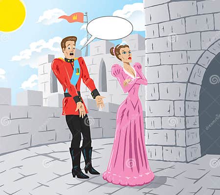 Angry Princess stock vector. Illustration of duchess - 25882875