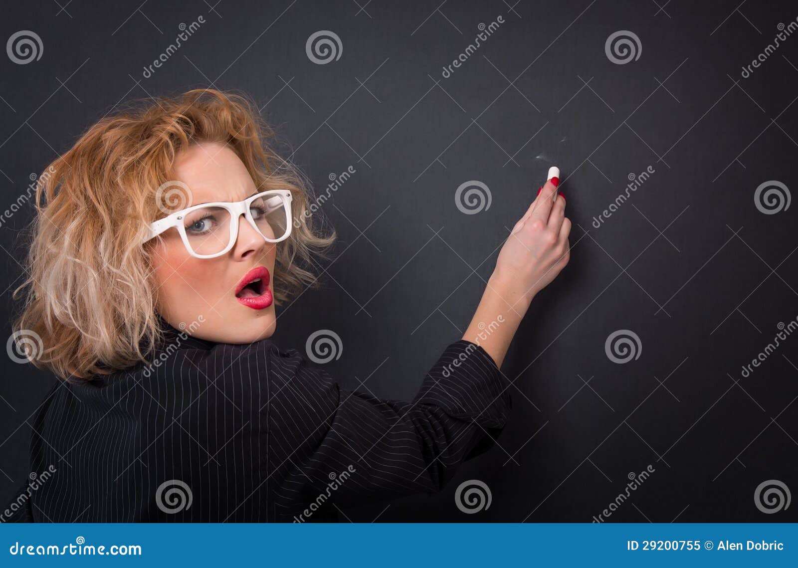 Angry professor woman stock image. Image of school, lecture - 29200755