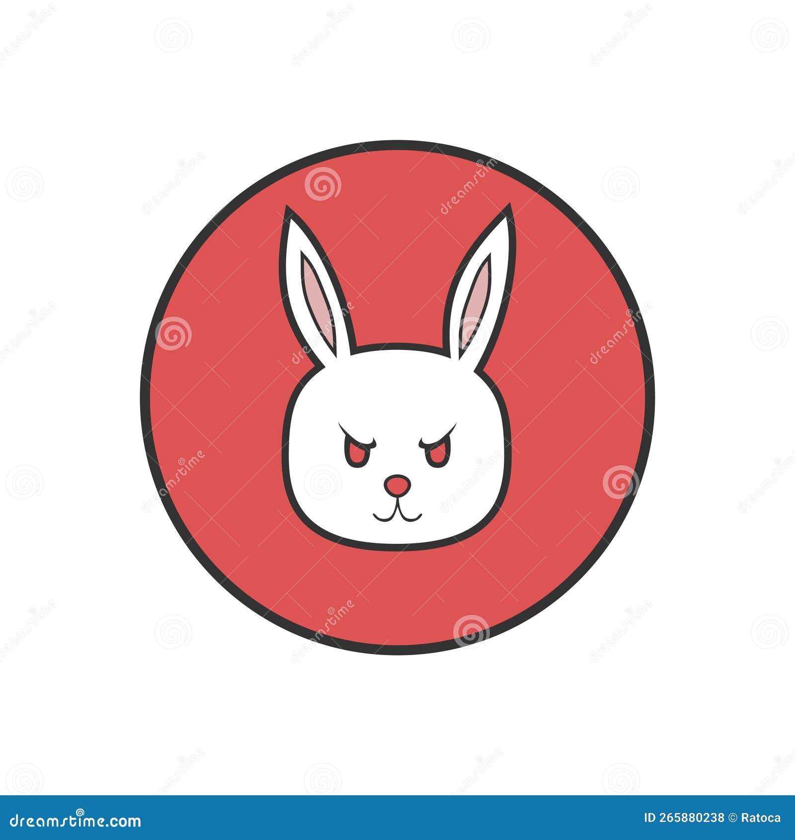 Angry rabbit draw stock vector. Illustration of rebellion - 265880238