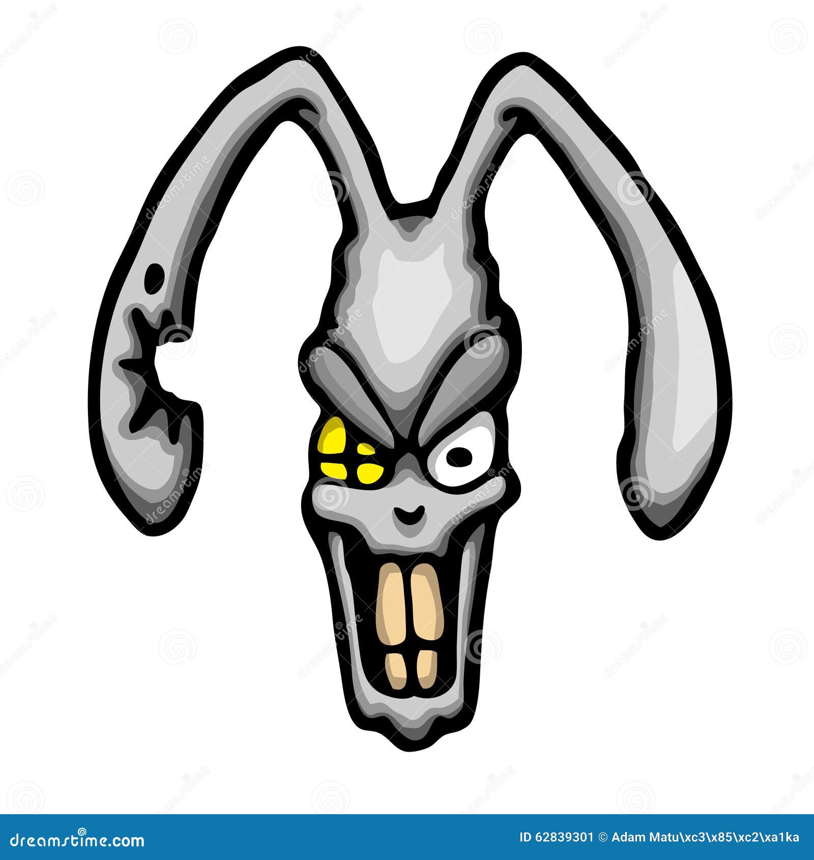 Angry Rabbit Monsters Vector Illustration | CartoonDealer.com #34049106