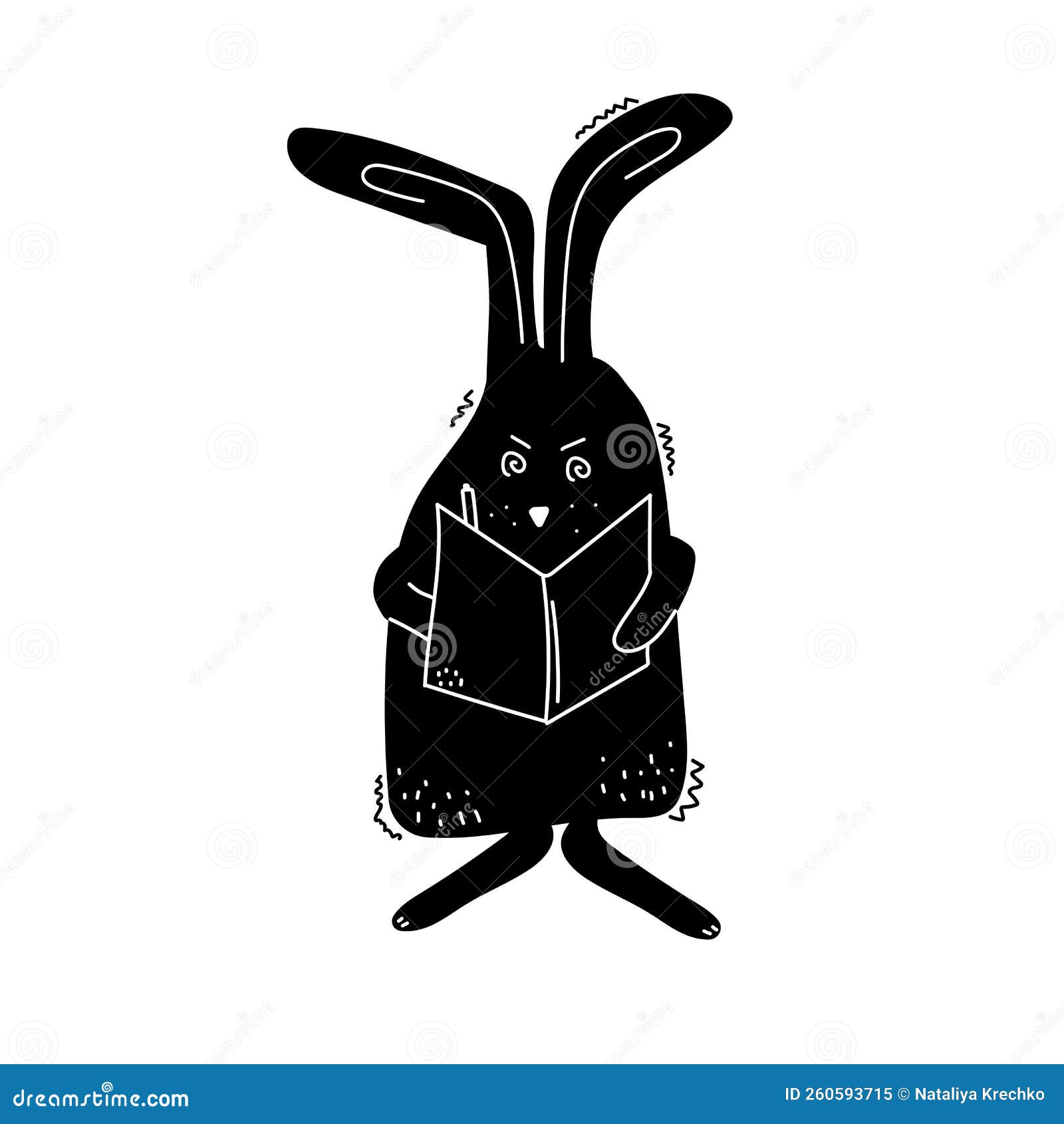 Hare Sketch Drawing Cartoon Vector 48436979