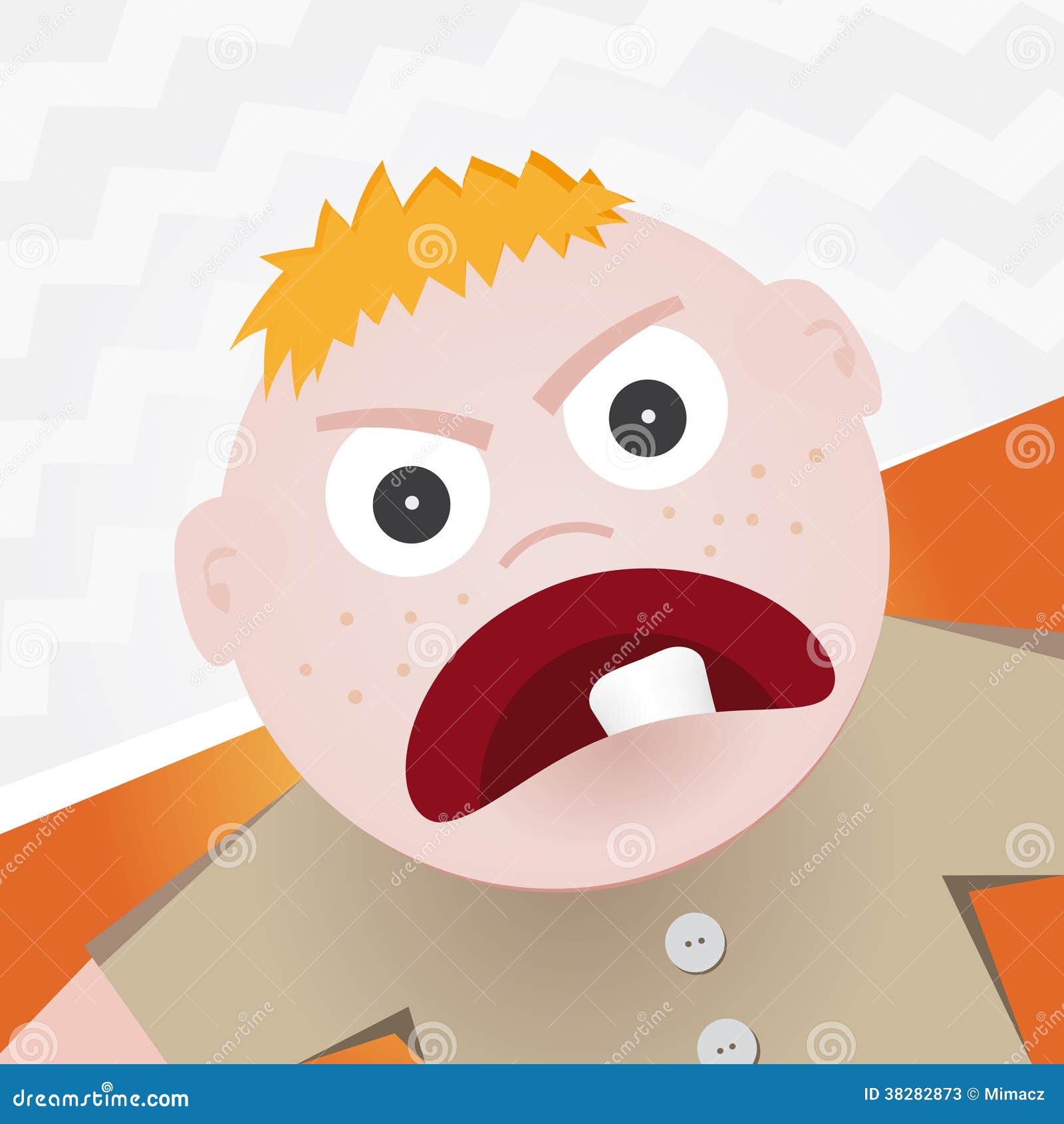 Angry rage stock vector. Illustration of isolated, face - 38282873