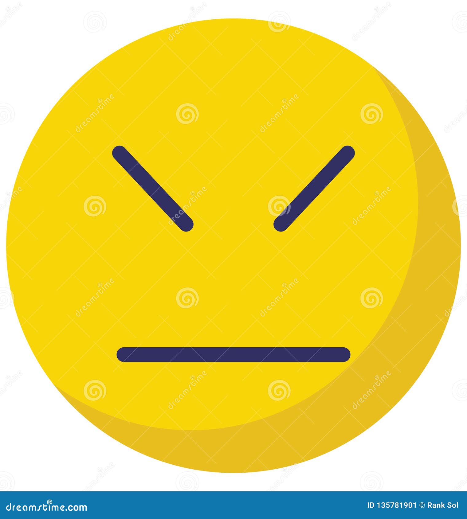 Angry, Rage Vector Isolated Icon Which Can Easily Modify or Edit Stock ...