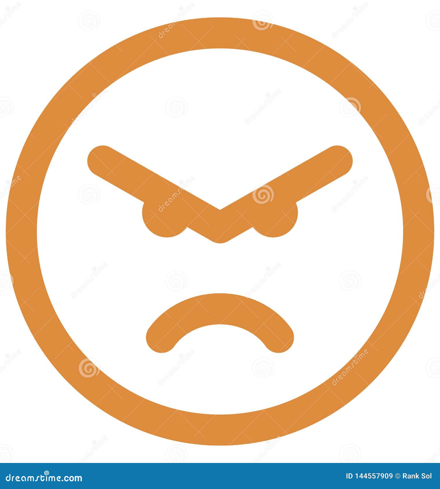 Angry, Rage Vector Isolated Icon Which Can Easily Modify or Edit Angry ...
