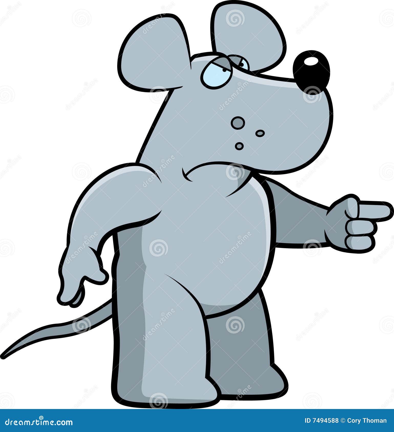 Angry Rat stock vector. Illustration of rodent, animal - 7494588