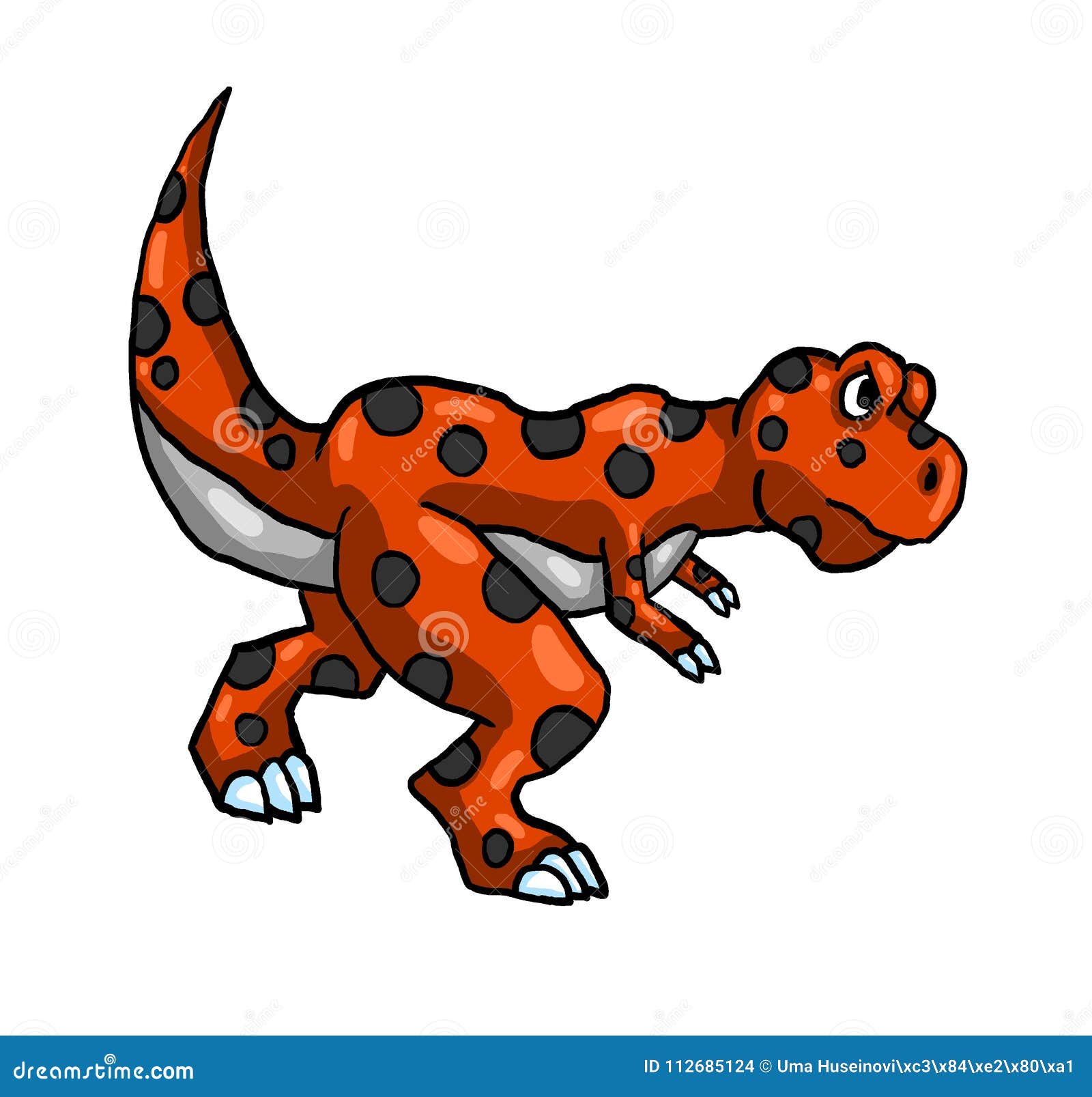 Angry Red T Rex stock illustration. Illustration of comic - 112685124