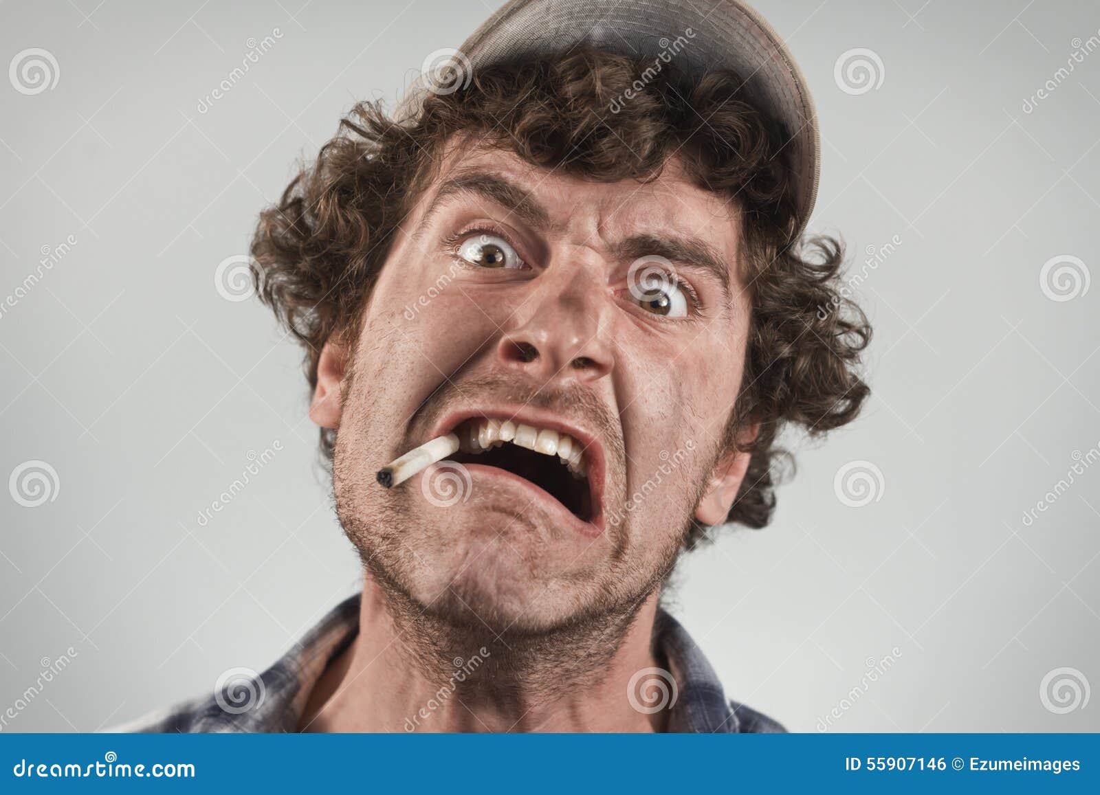 Angry Redneck stock photo. Image of expressive, annoyed - 55907146