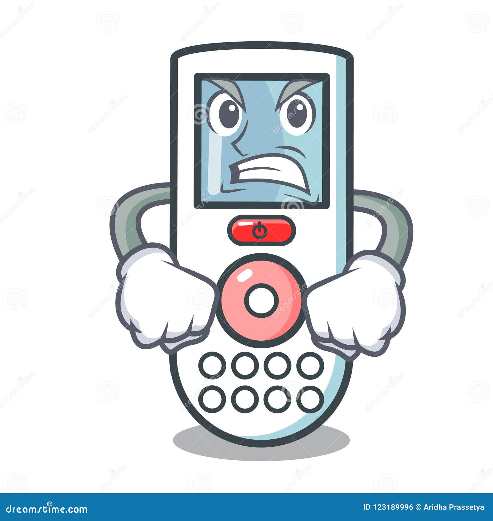 Angry Remote Control Mascot Cartoon Stock Vector - Illustration of ...