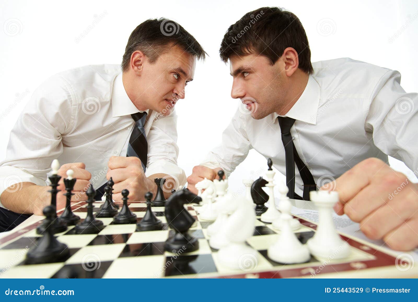 Angry rivals stock image. Image of male, board, black - 25443529