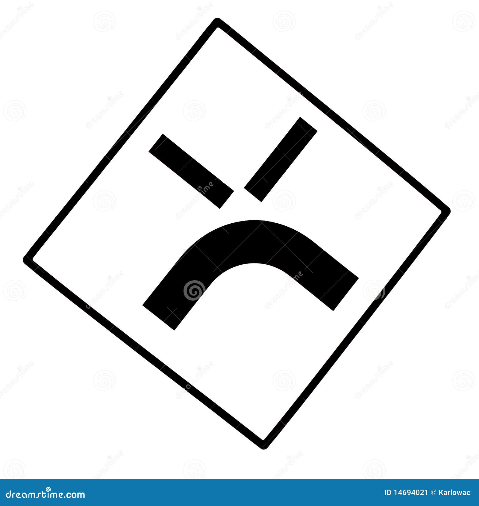 Angry road sign isolated stock image. Image of aggressive - 14694021