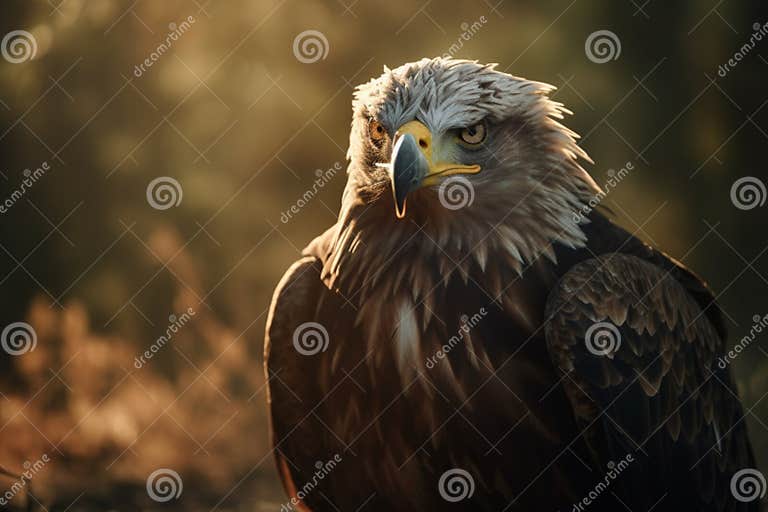 Angry Roaring Eagle, Generative Ai Stock Illustration - Illustration of ...