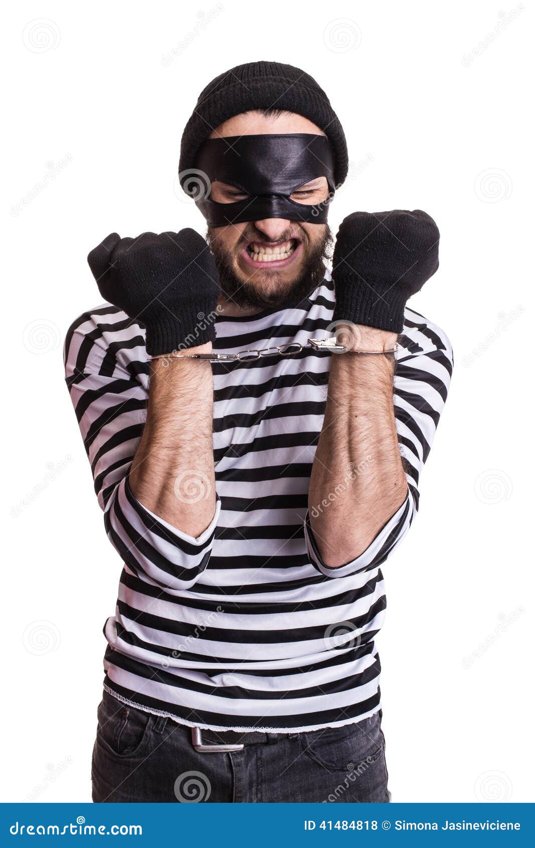 Robber In Handcuffs Royalty-Free Stock Photography | CartoonDealer.com ...