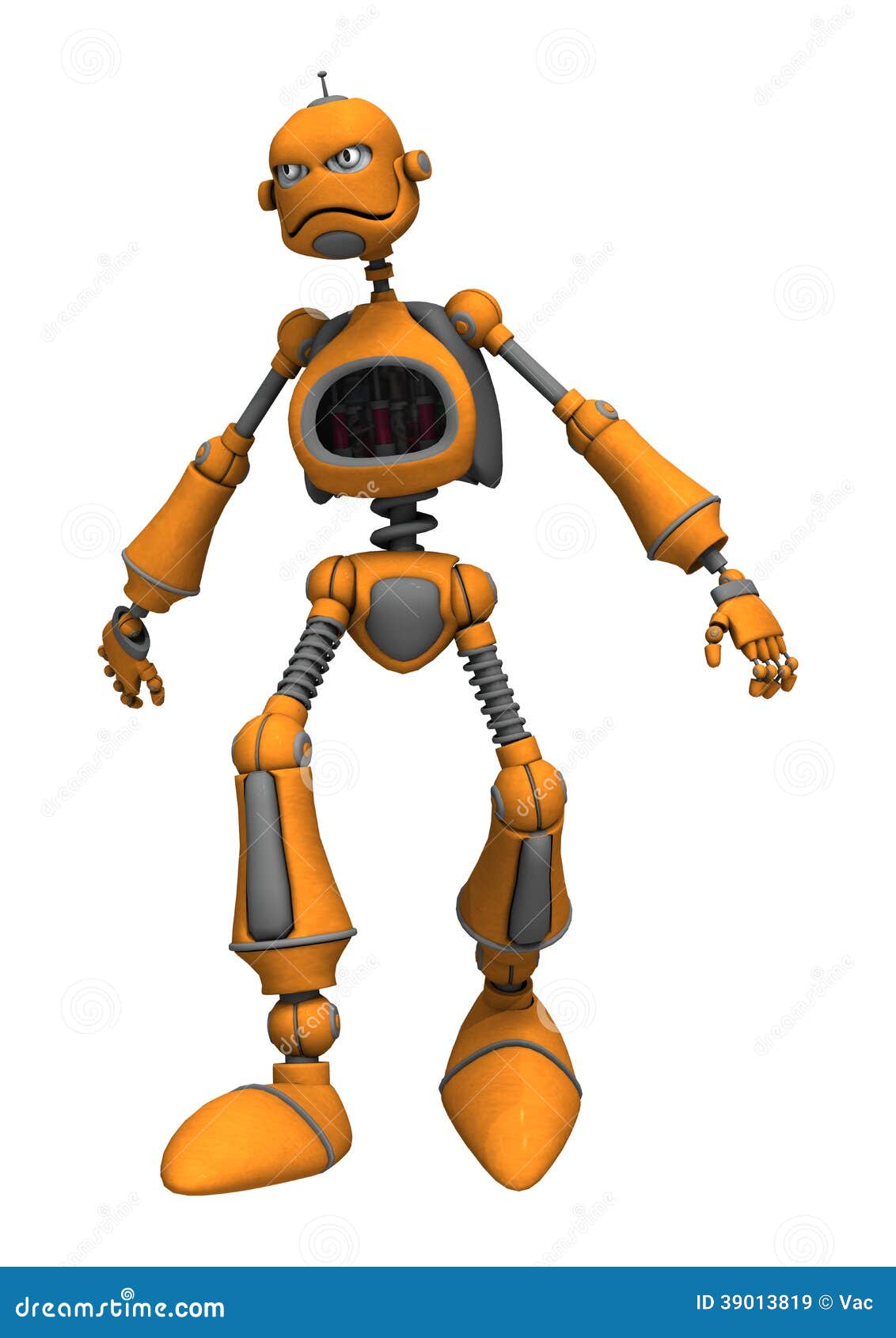 Angry Robot stock illustration. Illustration of metal - 39013819