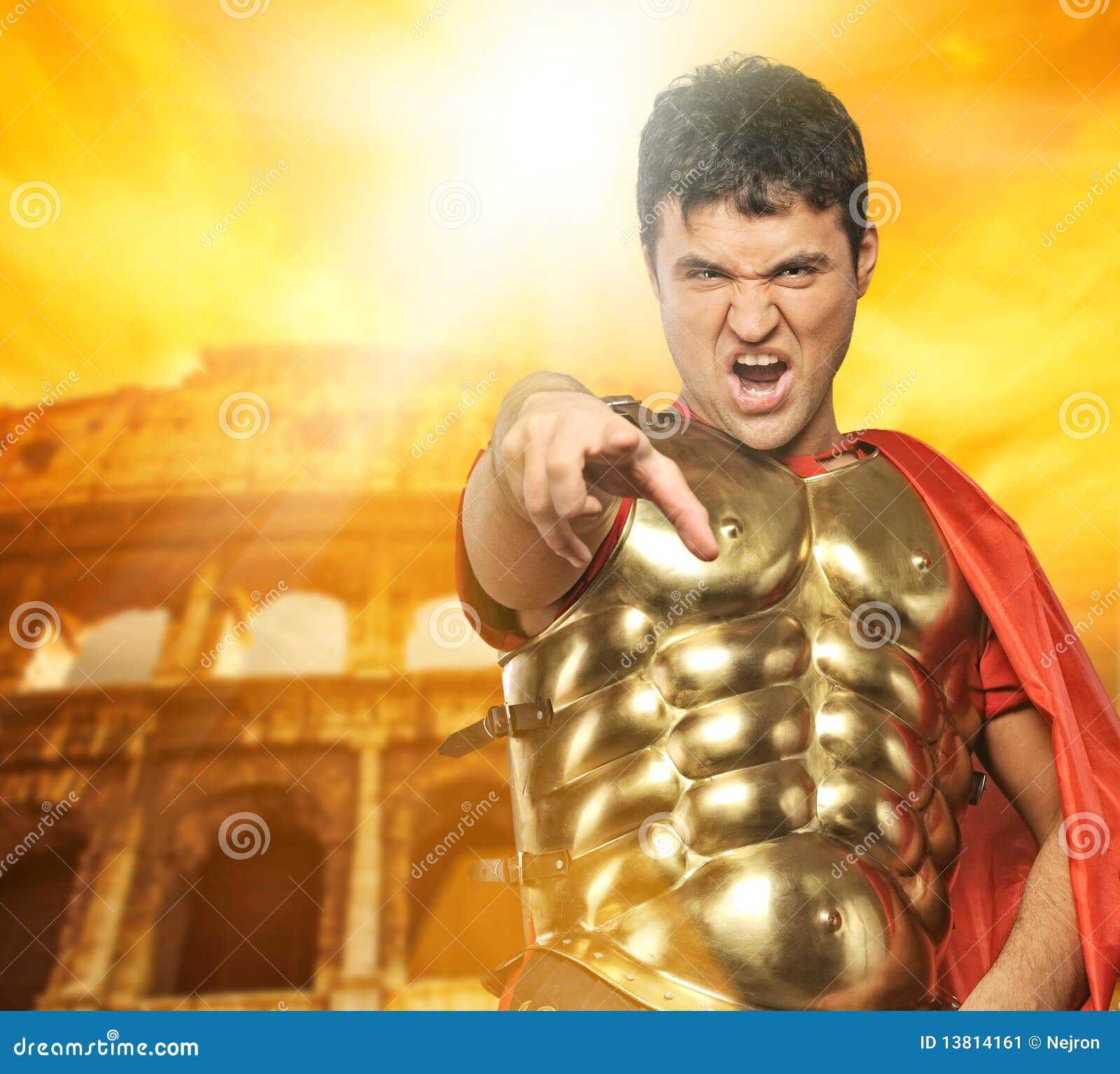 Angry Roman Legionary Soldier Stock Image - Image of fighter, italy ...