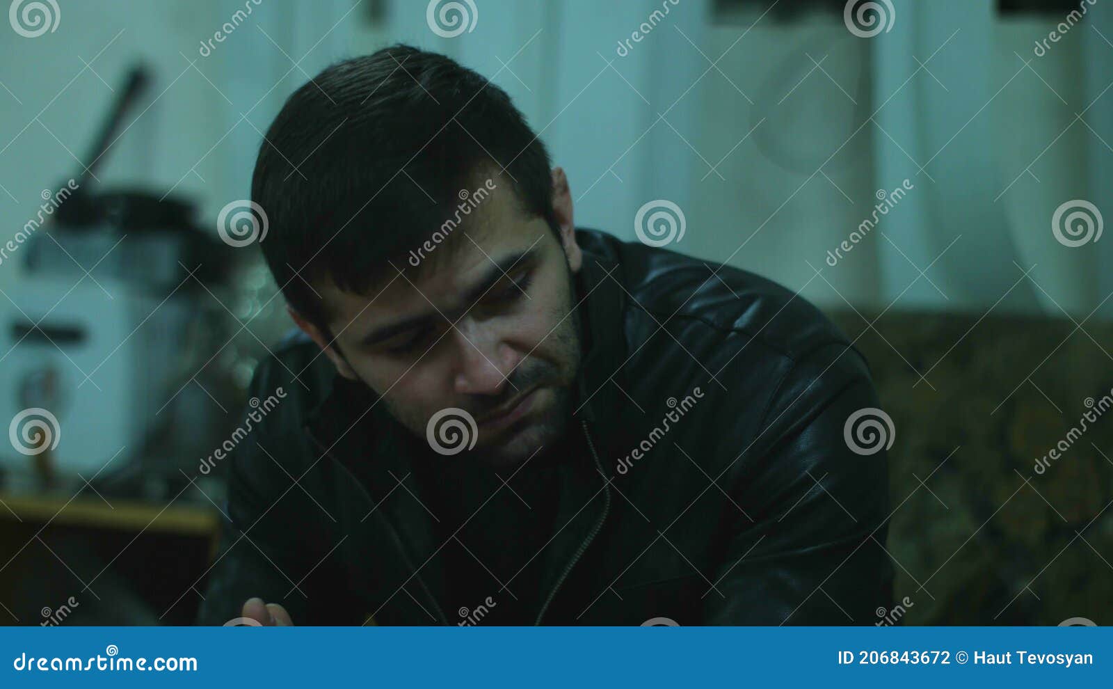 Angry and sad man stock footage. Video of angry, doctor - 206843672