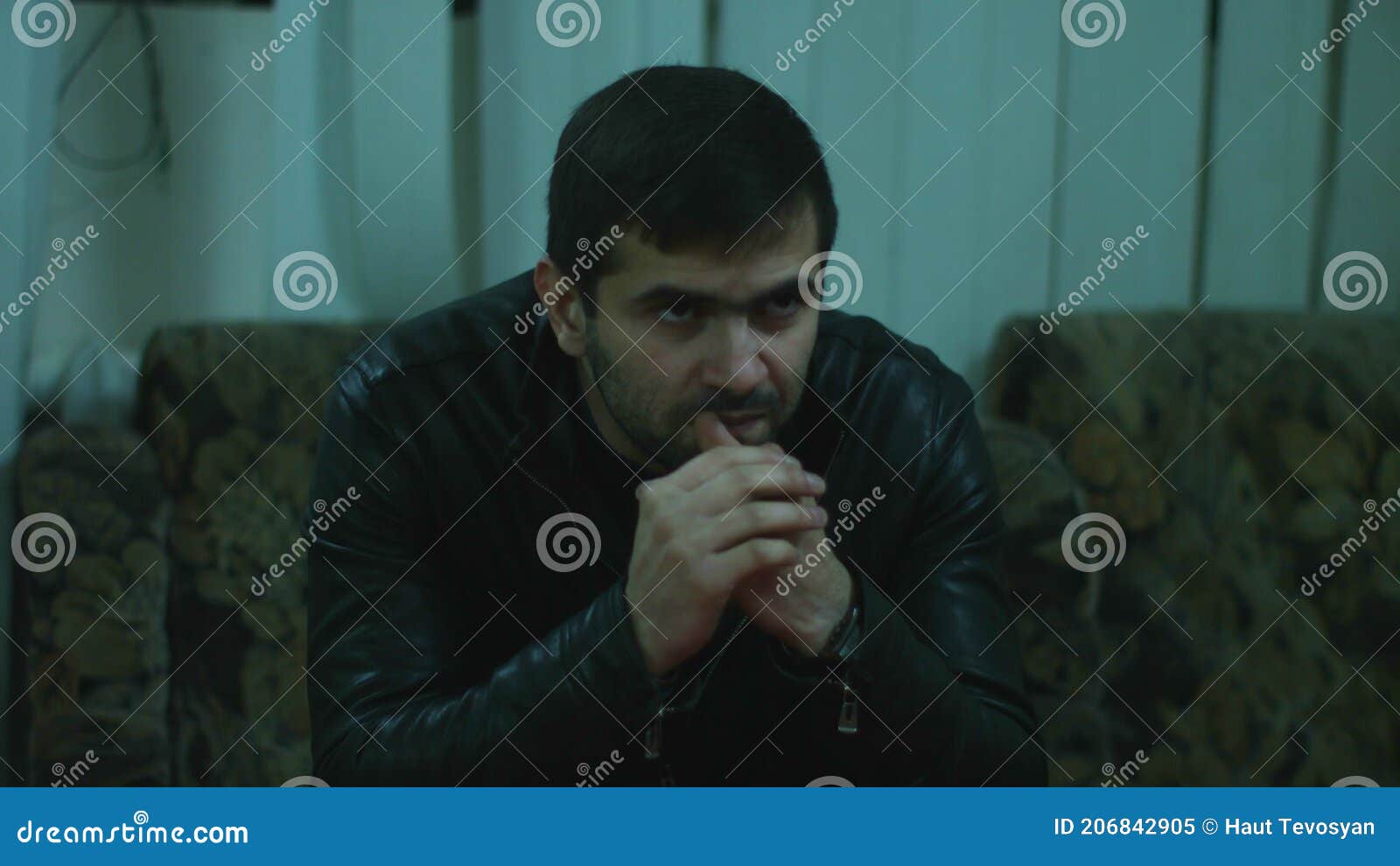 Angry and sad man stock video. Video of handsome, lovstory - 206842905