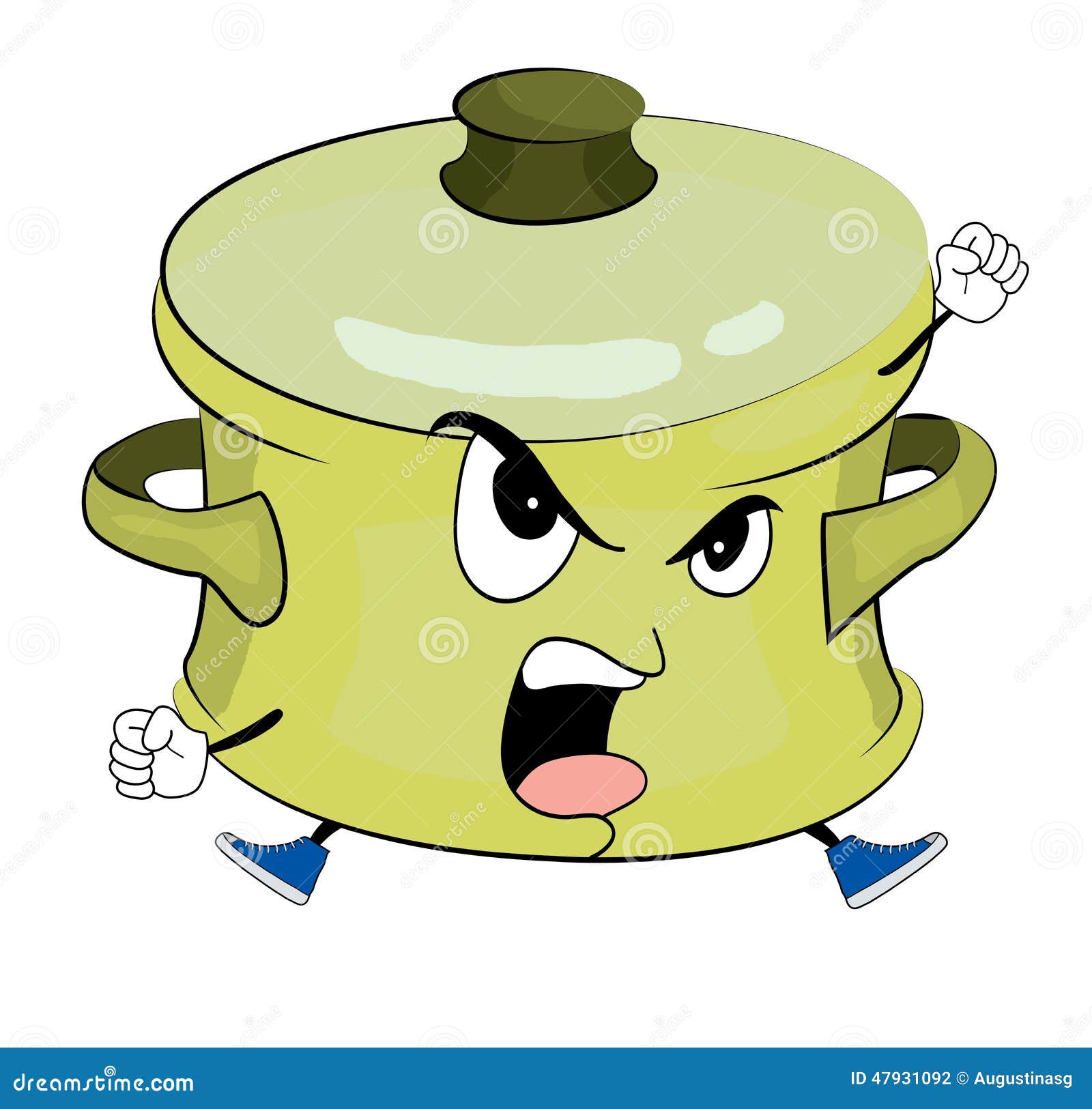 Angry Saucepan Cartoon Stock Illustration | CartoonDealer.com #47931088