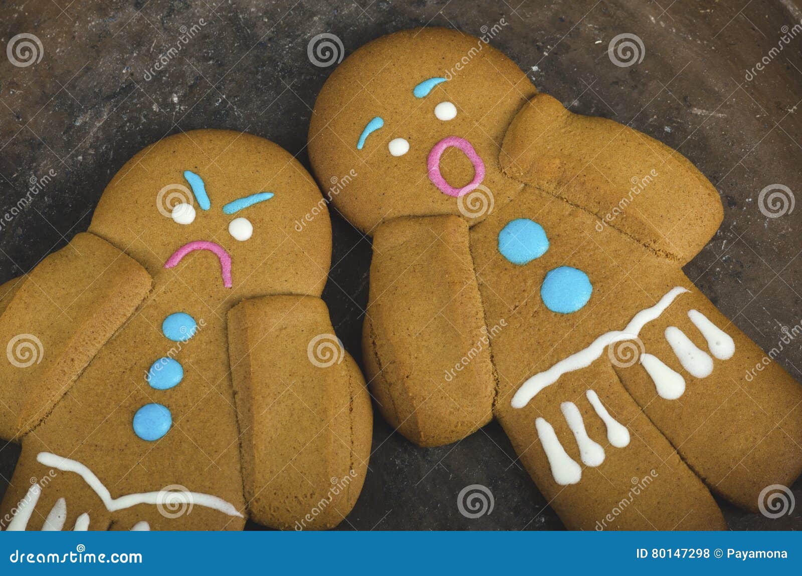 Scared Gingerbread Man