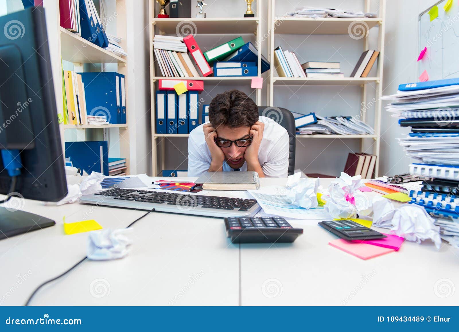 The Angry and Scary Businessman in the Office Stock Image - Image of ...