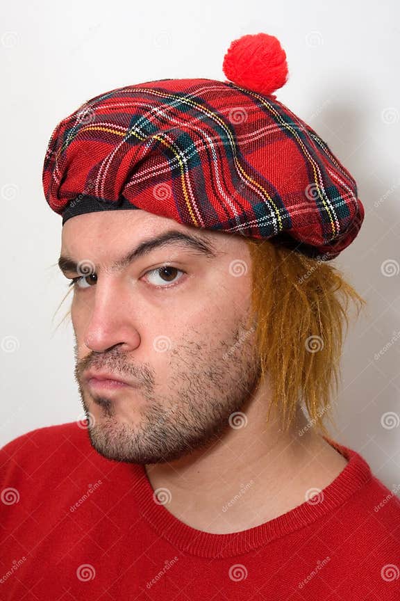 Angry Scottish Man stock photo. Image of tough, redhead - 8341504
