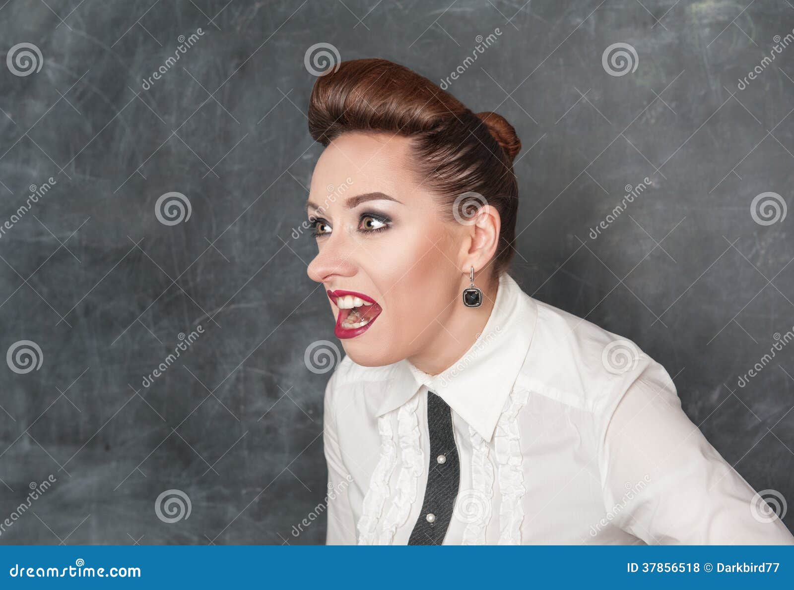 Angry screaming woman stock photo. Image of caucasian - 37856518