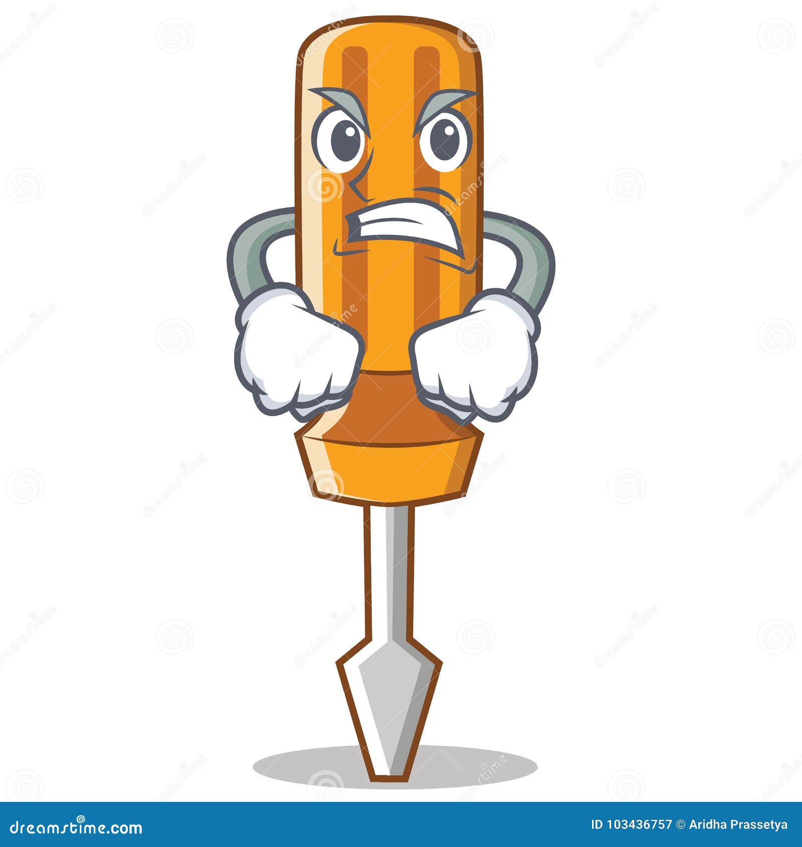 Angry Screwdriver Cartoon Royalty-Free Illustration | CartoonDealer.com ...