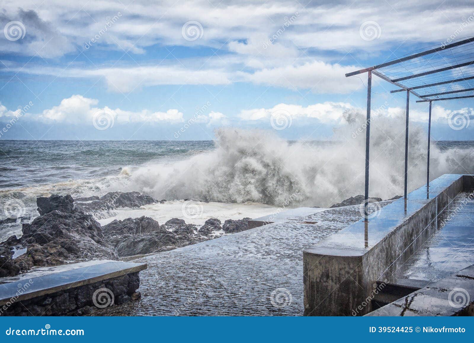 Angry sea stock image. Image of power, waves, spray, storm - 39524425