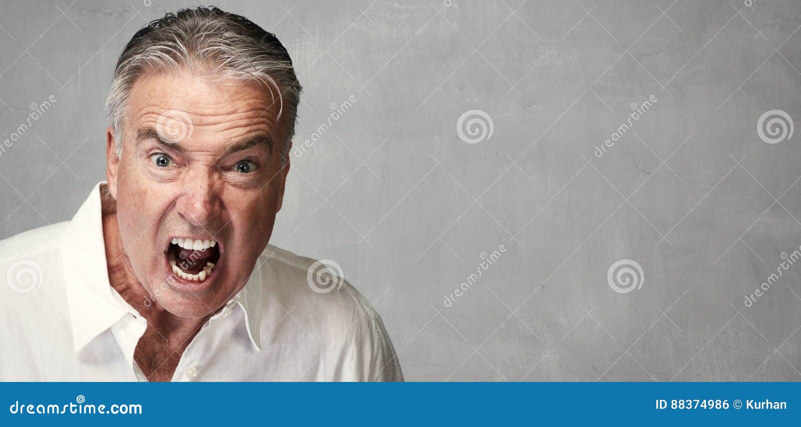 Angry senior man stock photo. Image of irate, crying - 88374986