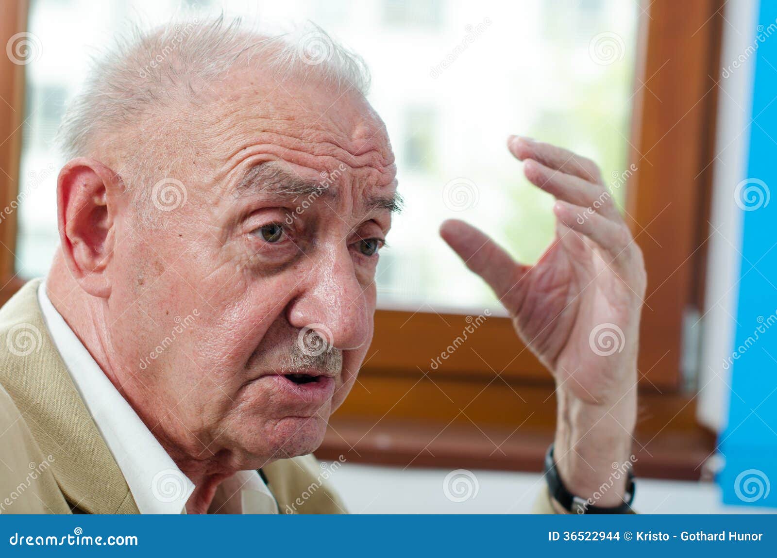 Angry senior man stock photo. Image of emotion, adult - 36522944