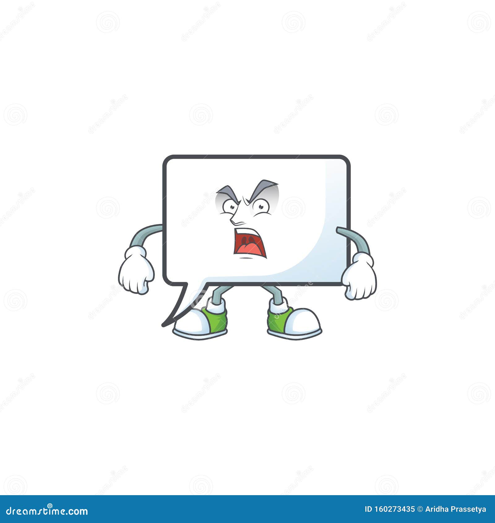 Angry Shape Rectangle Bubble on White Background Stock Vector ...