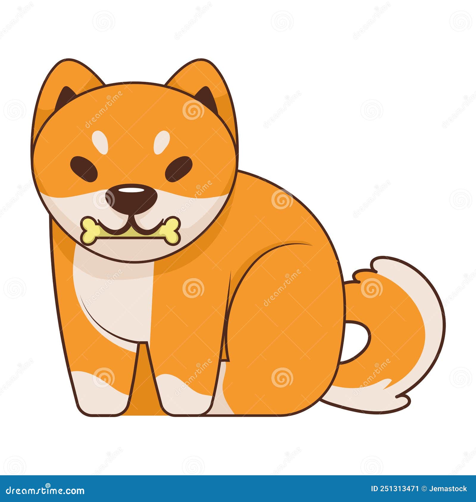 Angry shiba inu character stock vector. Illustration of mascot - 251313471