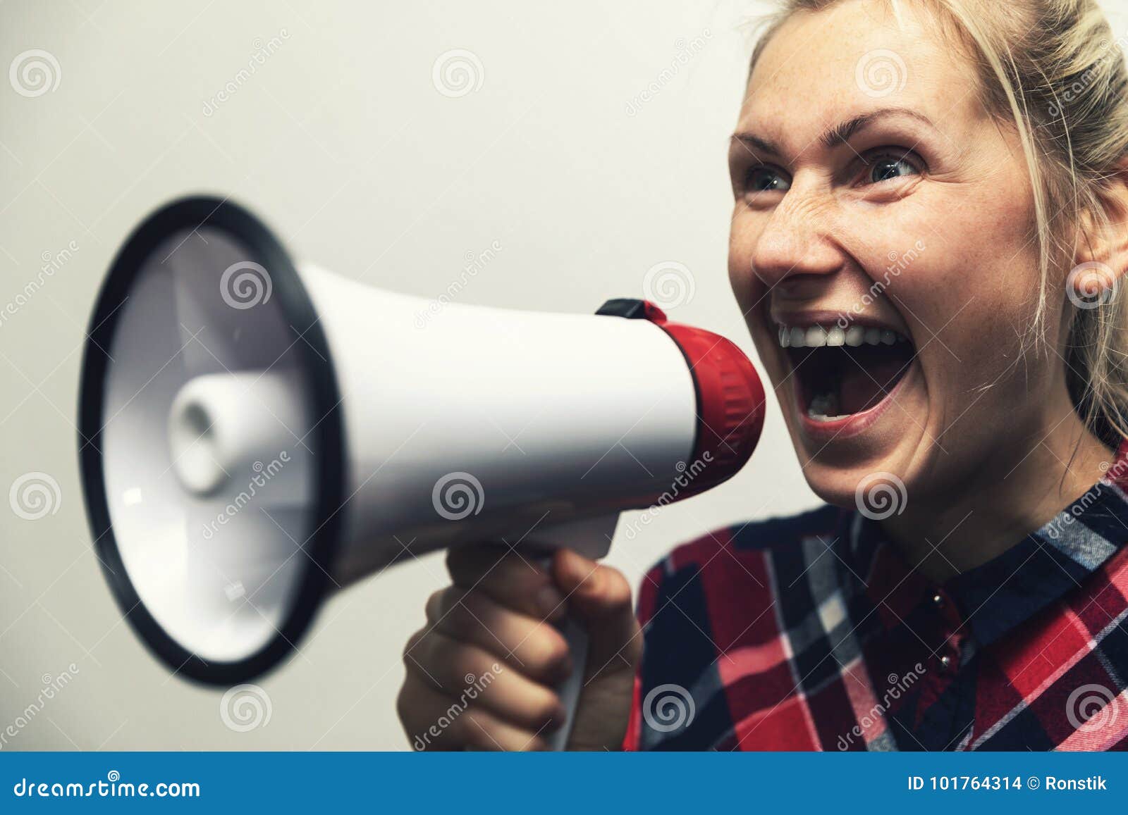 Angry Woman with Megaphone in Hand Stock Photo - Image of megaphone ... Angry Woman with Megaphone in Hand Stock Photo - Image of megaphone ...