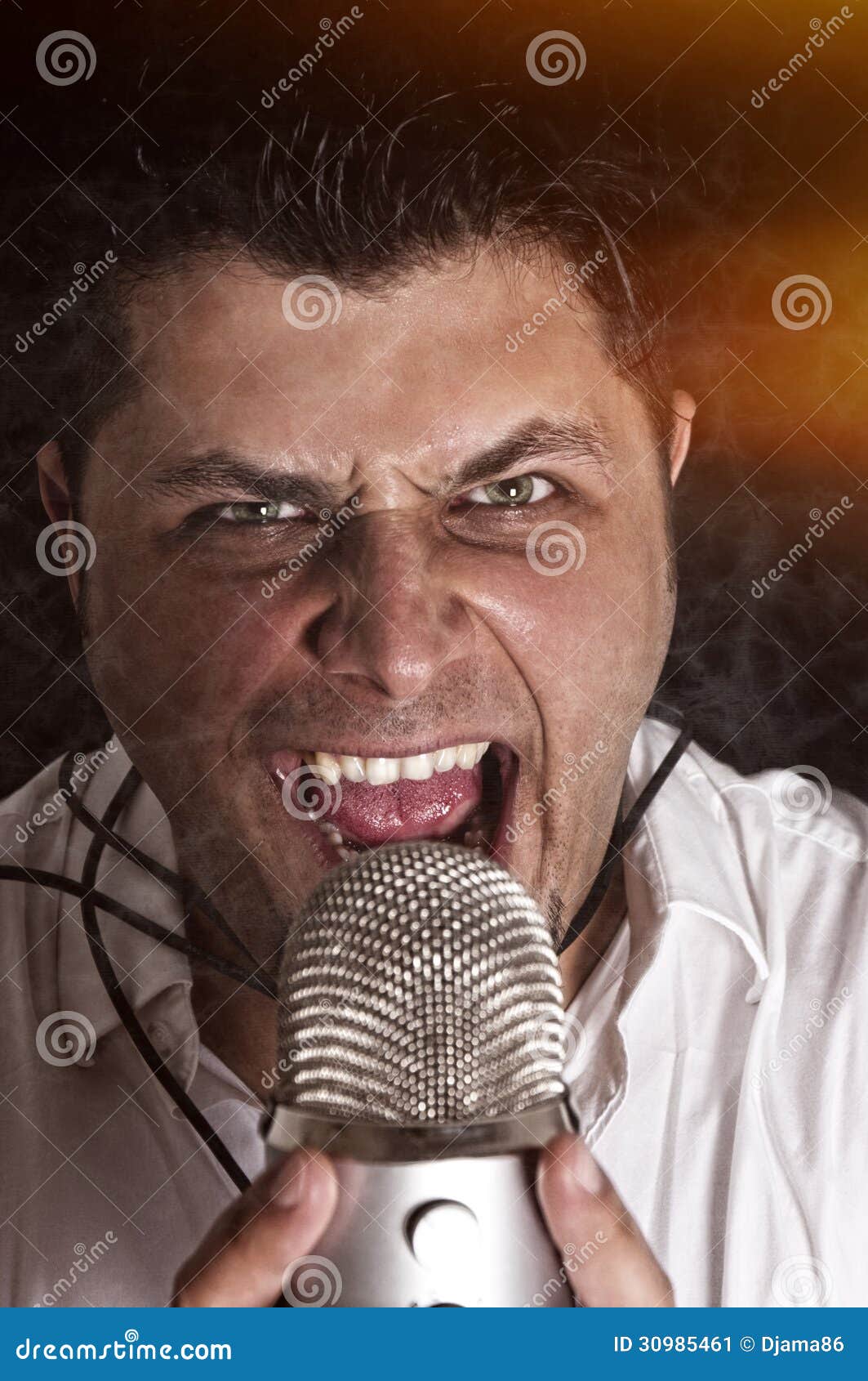 Angry singer stock image. Image of club, confident, expertise - 30985461