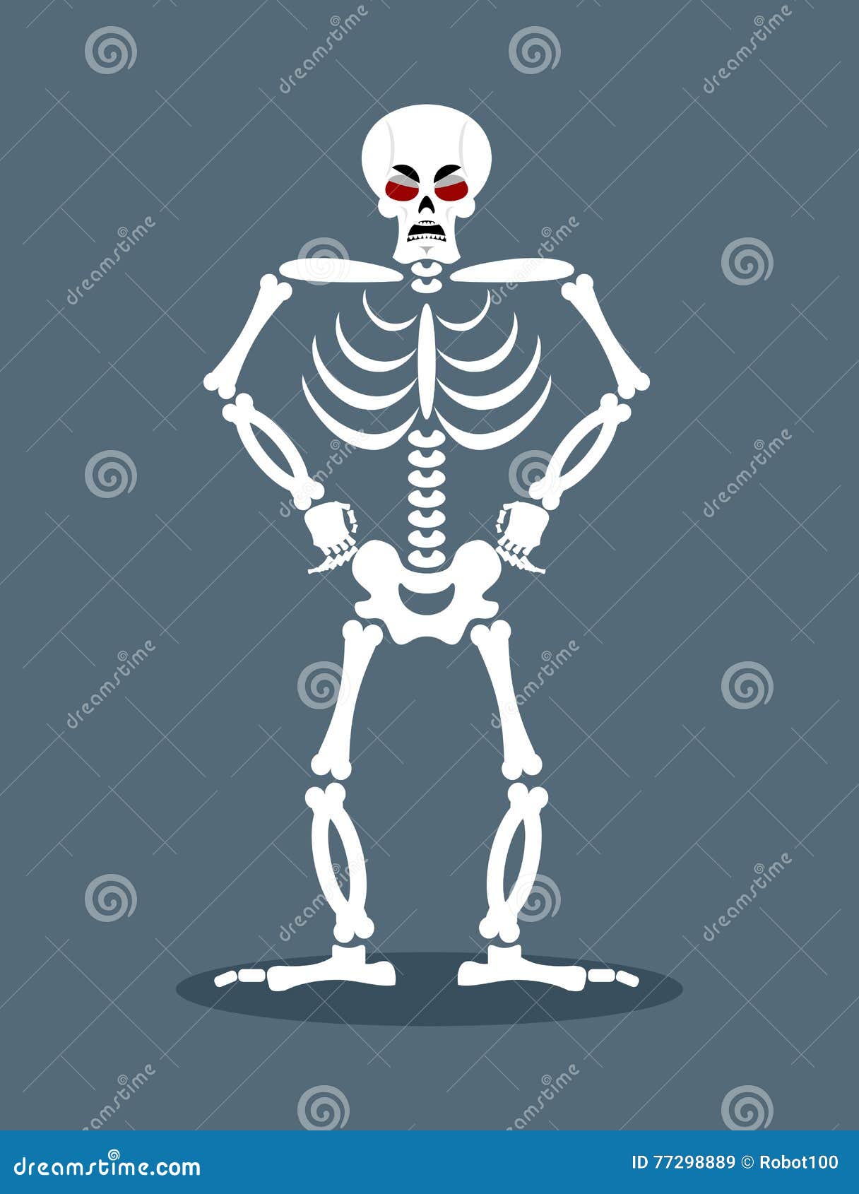 Skeleton Of Evil Witch In Violet Tattered Hat With A Broom. Purple ...