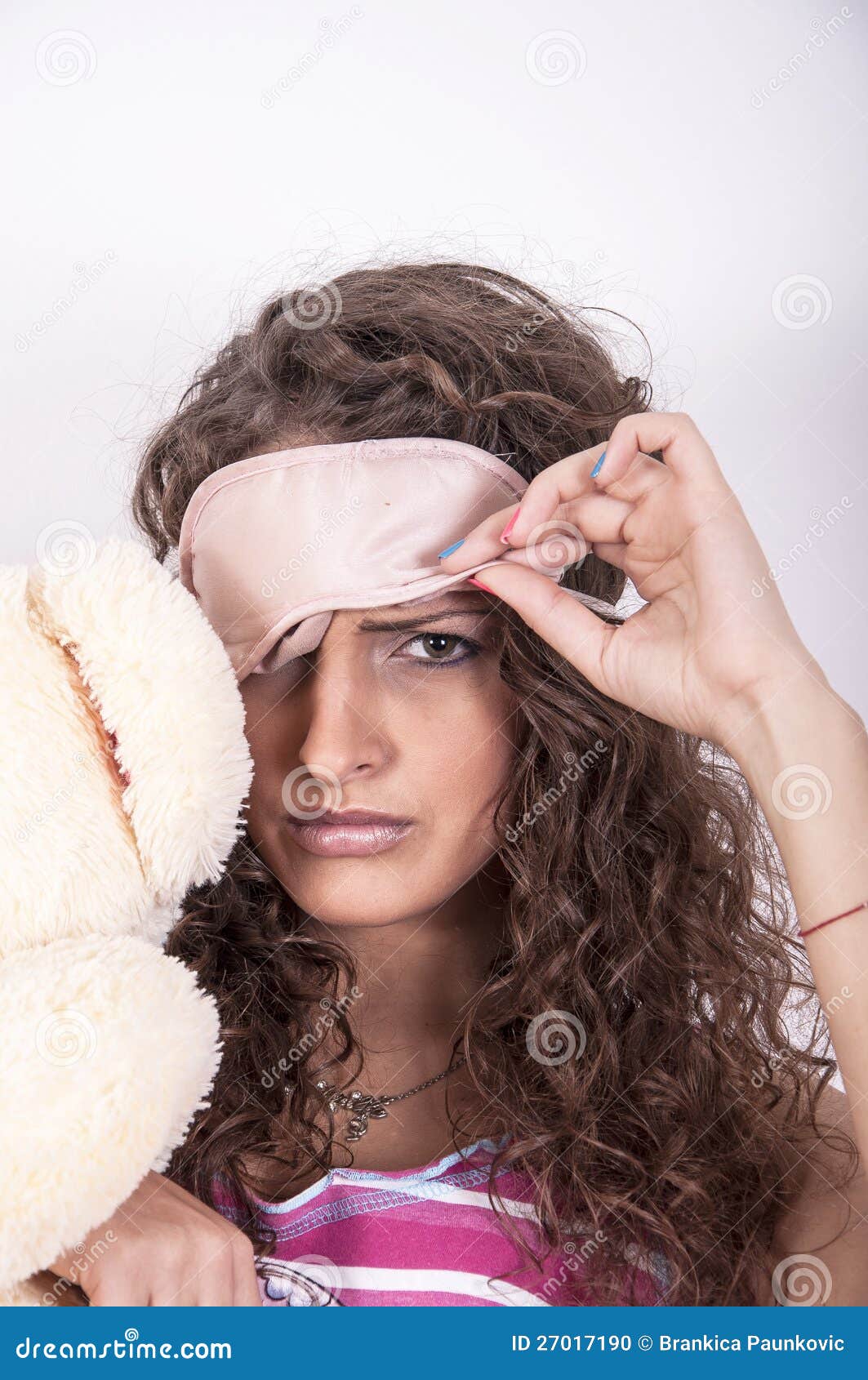 Angry sleepy girl stock photo. Image of people, beautiful - 27017190