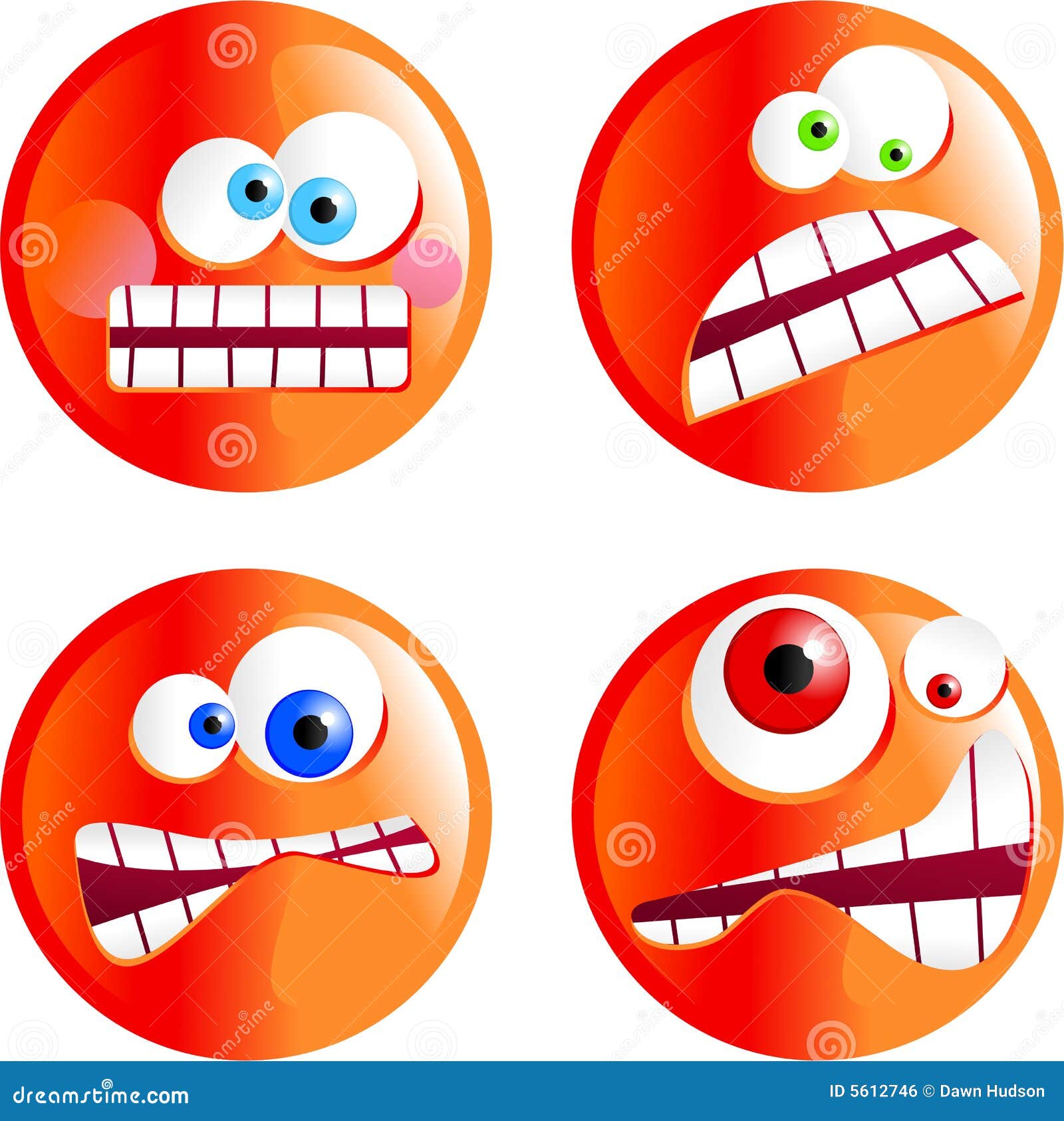 Angry smilies stock illustration. Illustration of emotions - 5612746