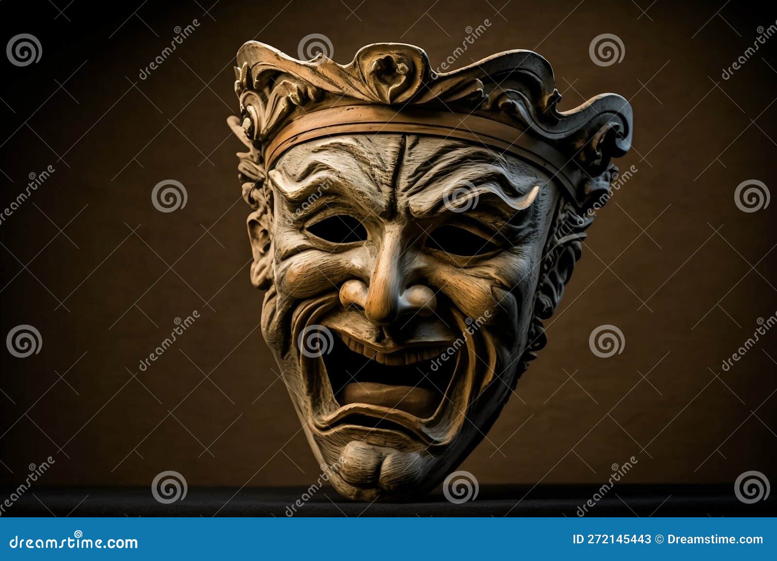 Mask stock illustration. Illustration of angry, monument - 272145443