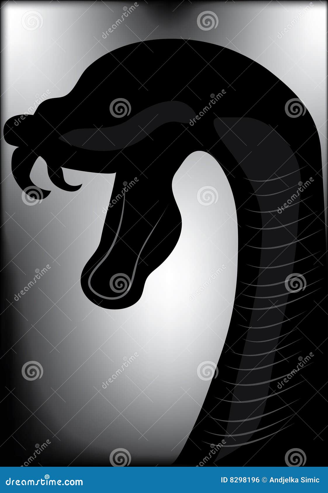 Angry snake stock vector. Illustration of single, isolated - 8298196