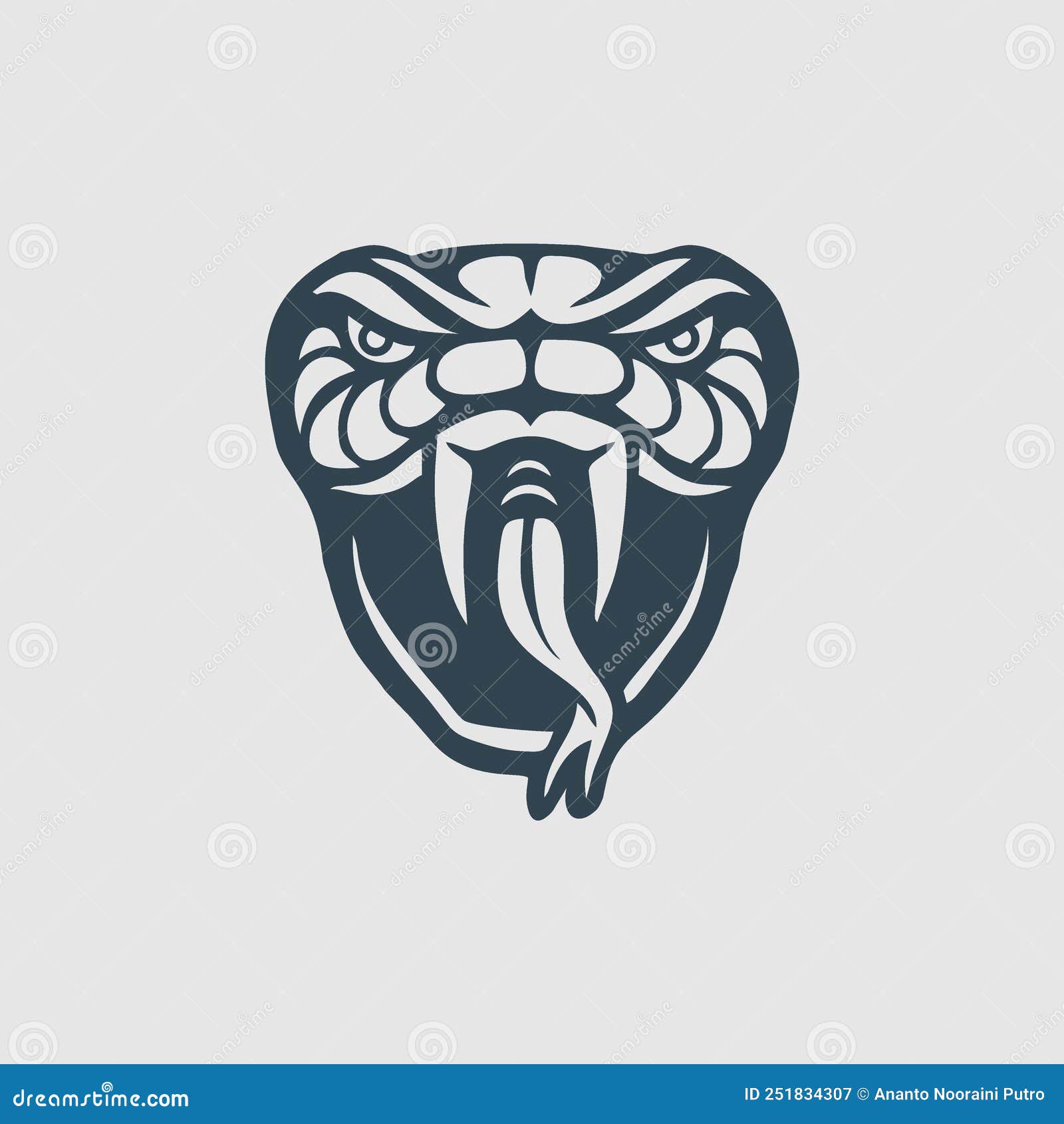 The Angry Snake Head Illustration Logo Cartoon Vector | CartoonDealer ...