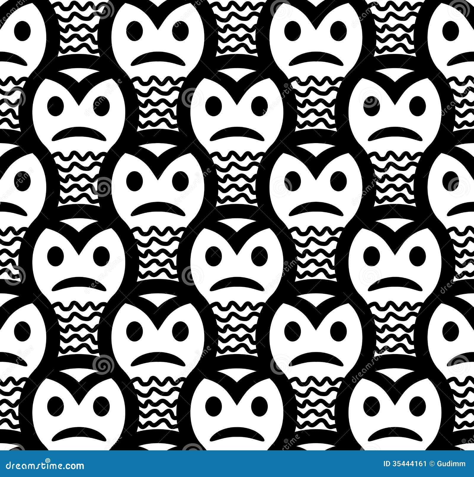 Angry Pig Pattern Seamless. Disgruntled Piggy Background. Wicked Swine ...