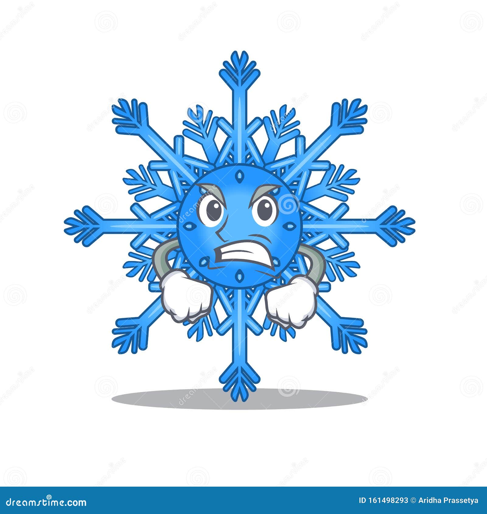 Angry Snowflake Pattern Seamless. Evil Flake Of Snow Background ...