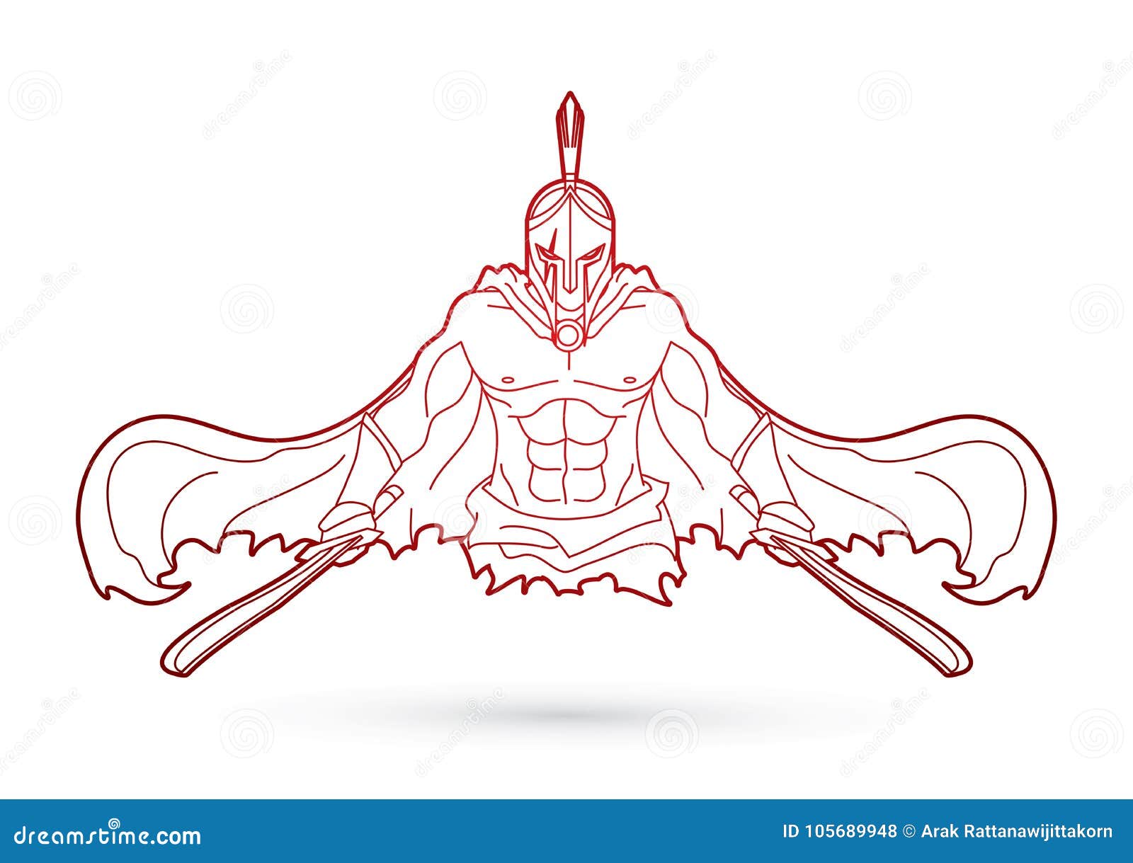 How To Draw A Spartan Warrior Step By Step