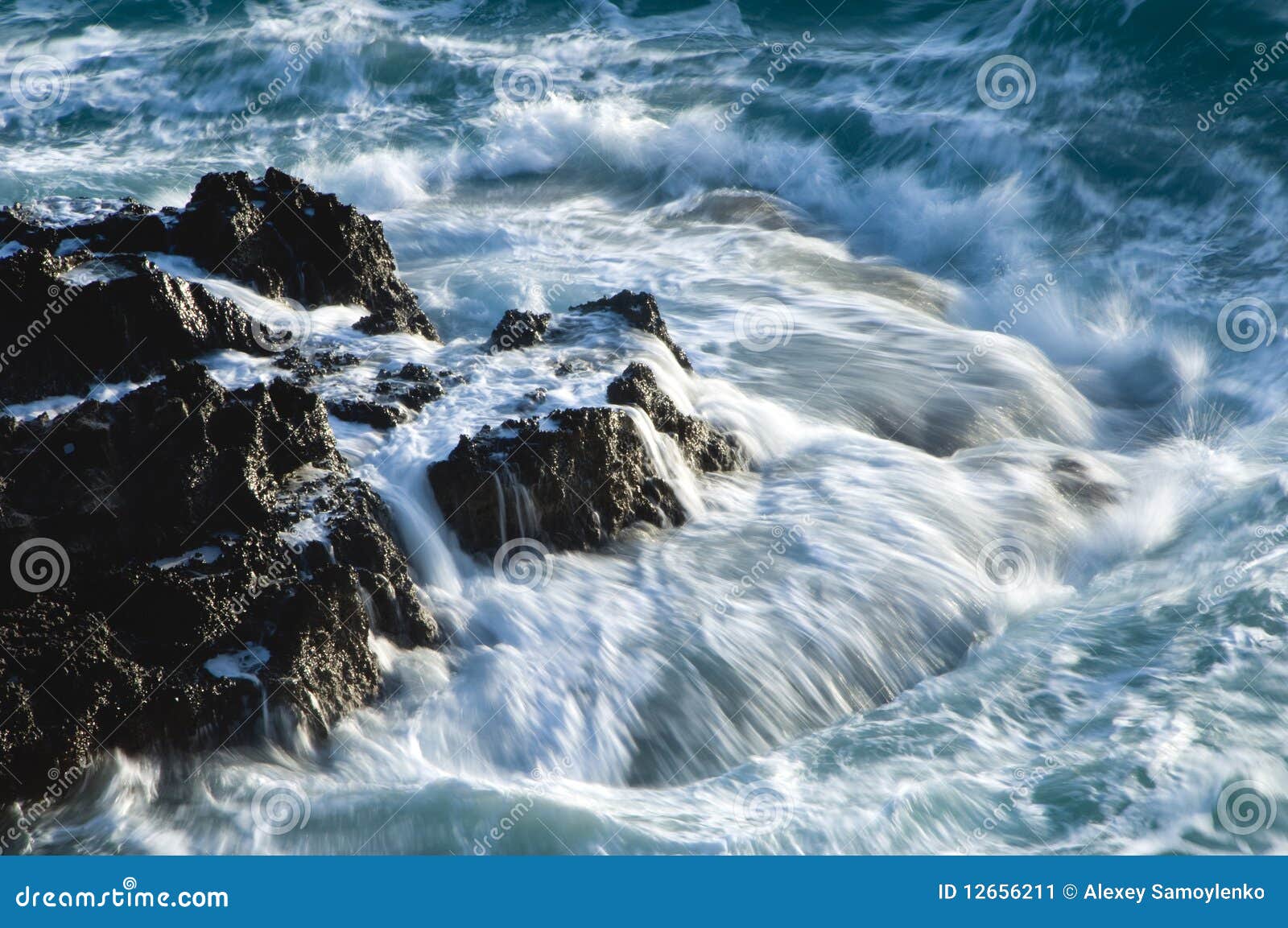 Angry Spray and Foam Sail Skyward Stock Image - Image of rock ...