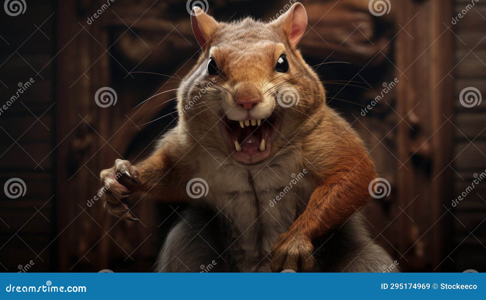 Angry Squirrel: Hyperrealistic Rendering in Unreal Engine Stock ...