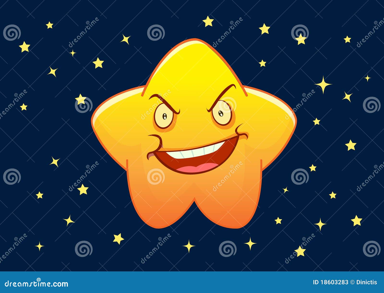 Angry Star Cartoon Character Illustration Stock Photos - Image: 18603283