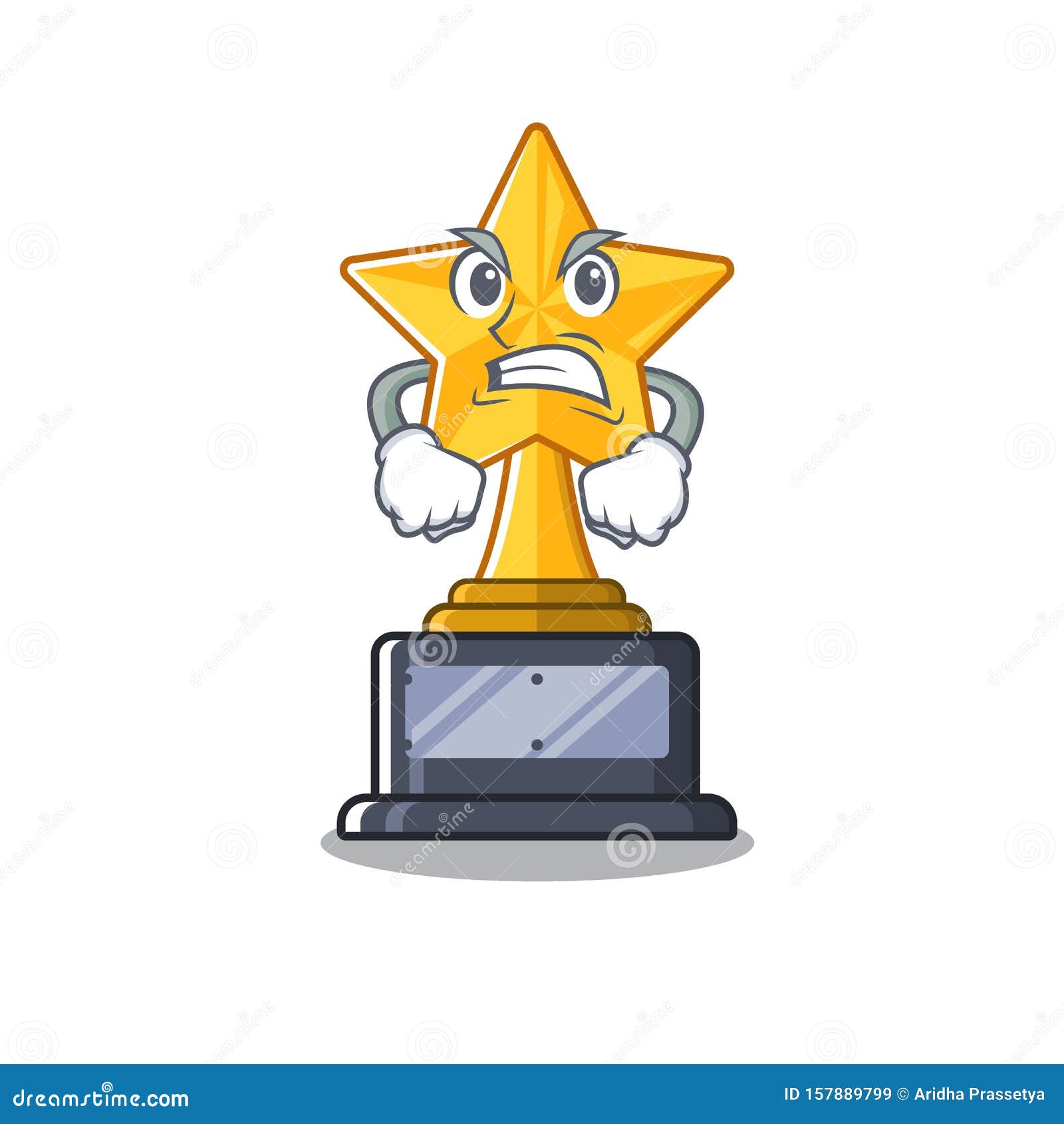 Angry Star Emoji. Red Combine Color Cartoon Vector | CartoonDealer.com ...