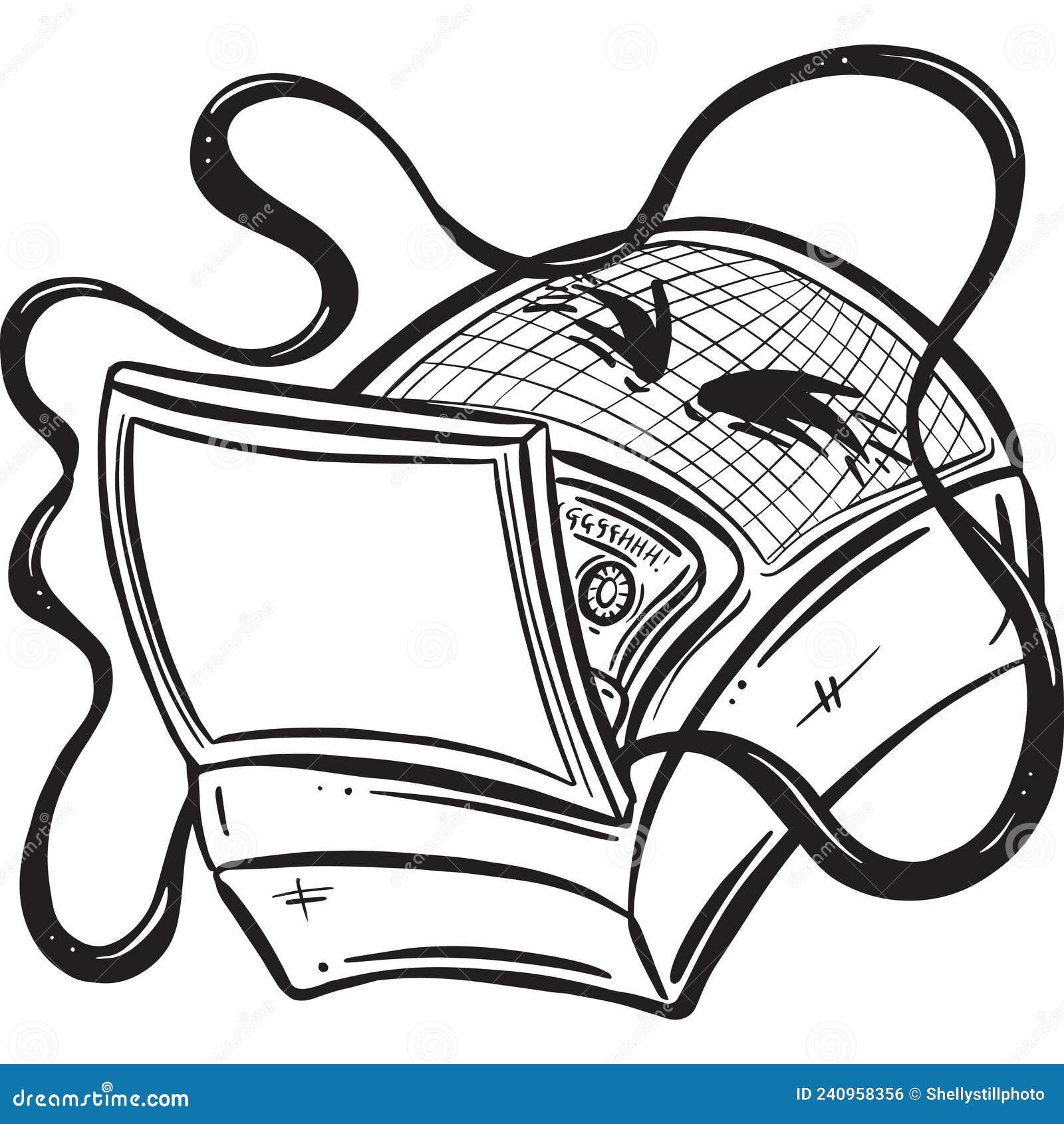 Angry Stop Sign Vector Illustration | CartoonDealer.com #26945924