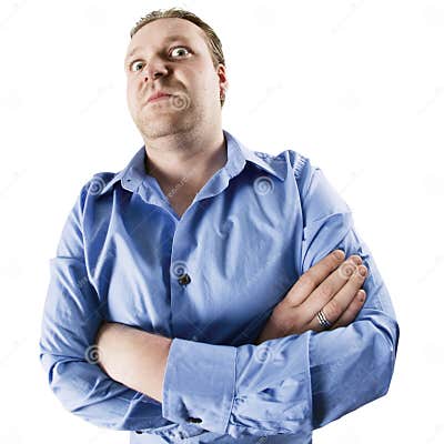 Angry stubborn man stock image. Image of fish, stern - 12043381