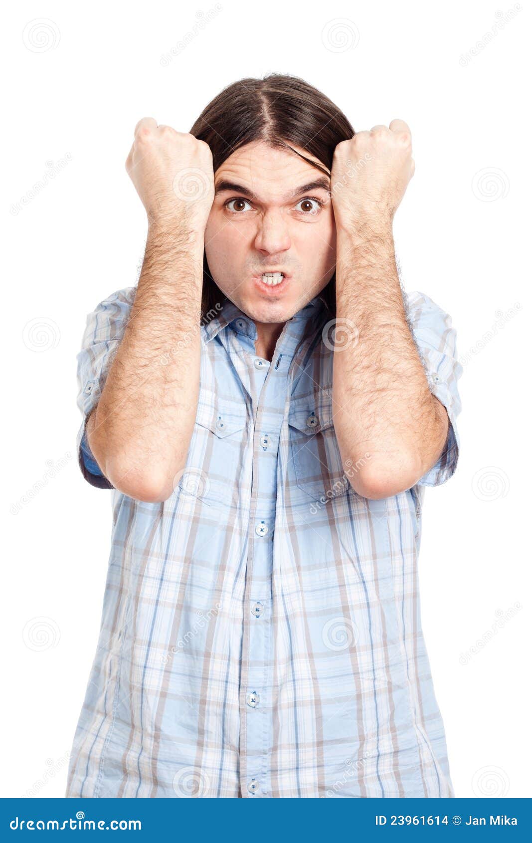 Angry stubborn man stock photo. Image of caucasian, disagree - 23961614