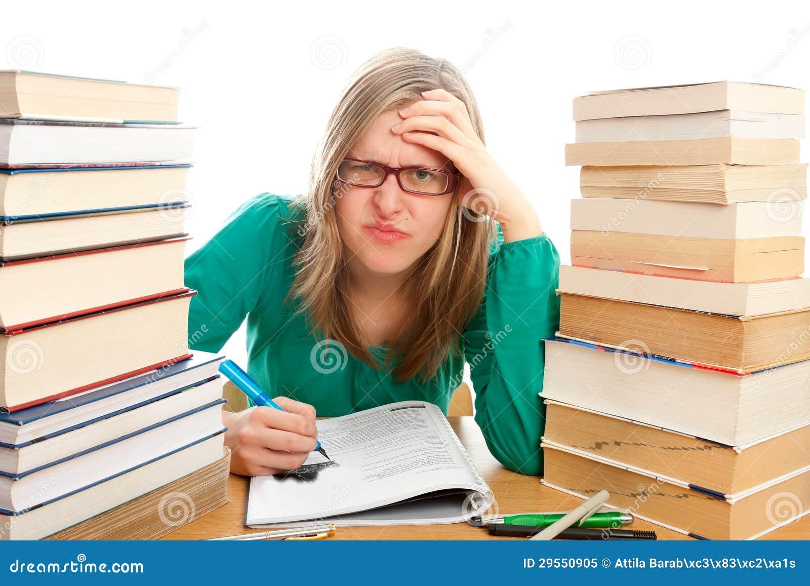 Angry student stock image. Image of pouting, caucasian - 29550905
